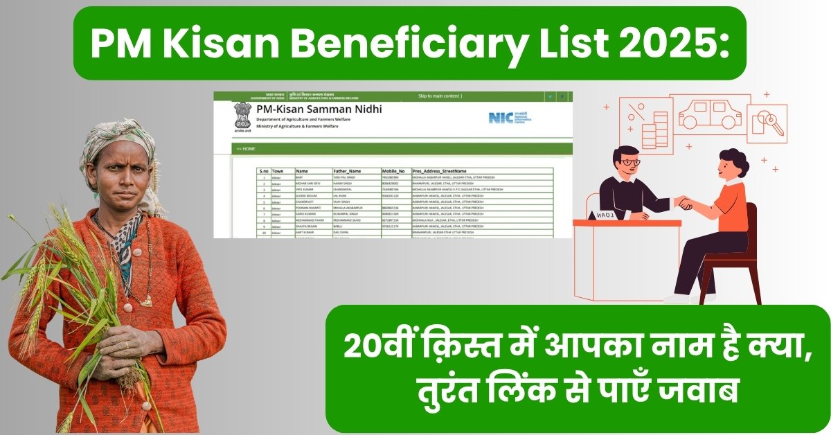 PM Kisan Beneficiary List 2025: चेक करें नाम और पाएं सालाना ₹6000 की ...