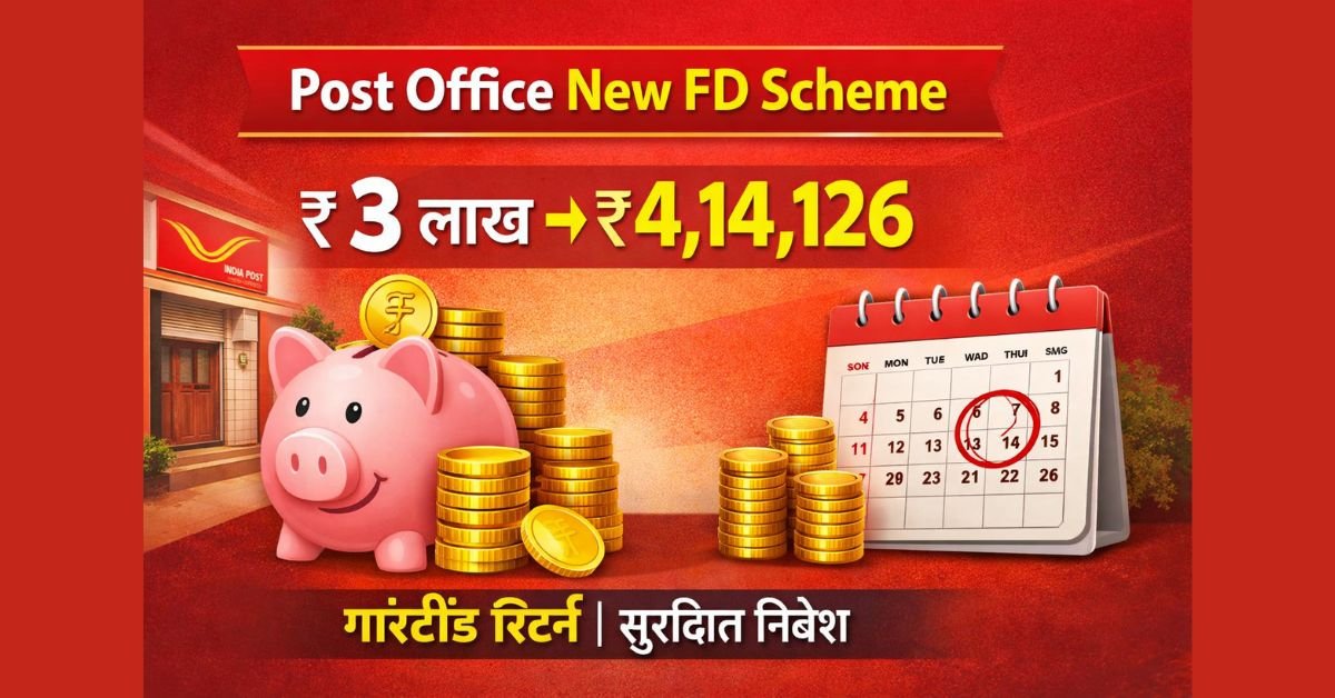 Post Office FD Scheme: ₹3 लाख पर मिलेंगे ₹4,14,126 – पूरी कैलकुलेशन ...